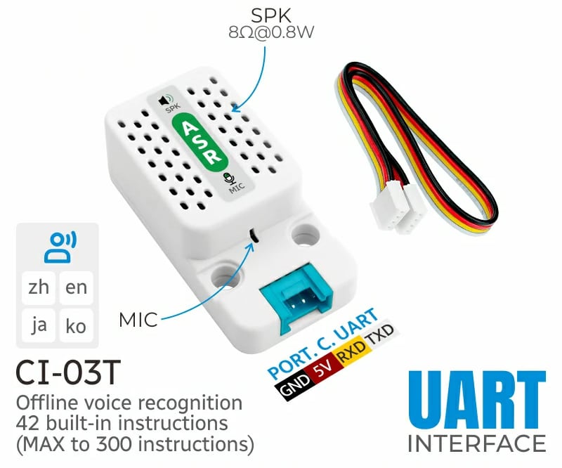 U194 ASR Unit - M5Stack | Mouser